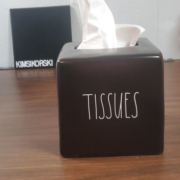 Rae Dunn | Bath | Rae Dunn Artisan Collection Heavy Tissue Box Cover ...